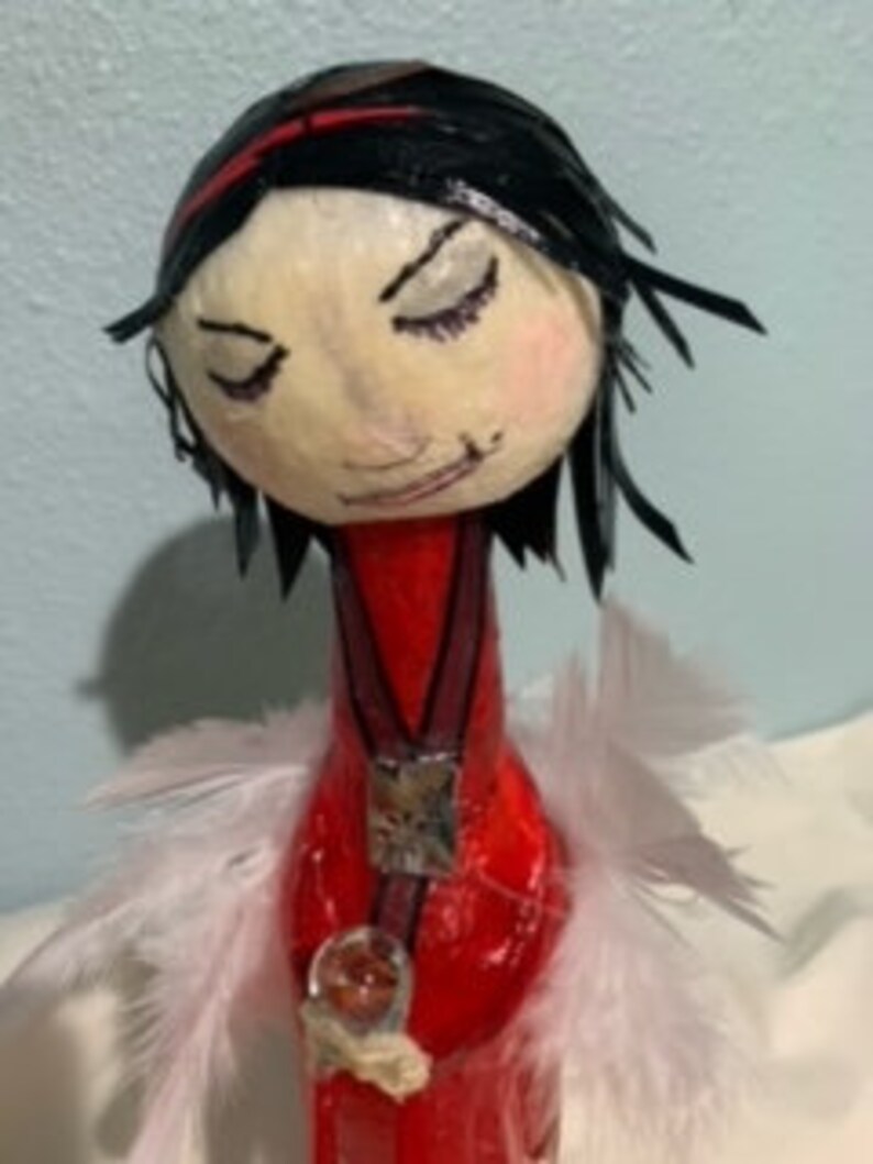 Sandy Angel of Encouragement Hand-painted Glass Figurine - Etsy