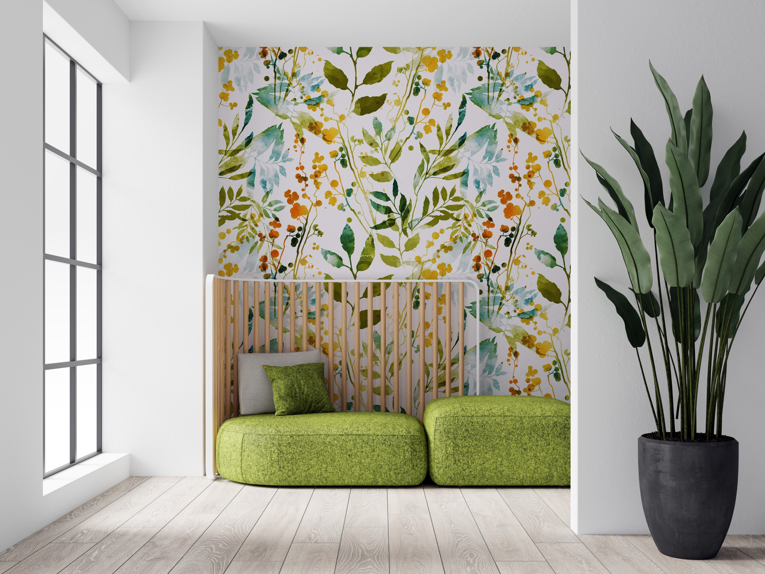 Removable Wallpaper Self Adhesive Wallpaper Aquarelle | Etsy