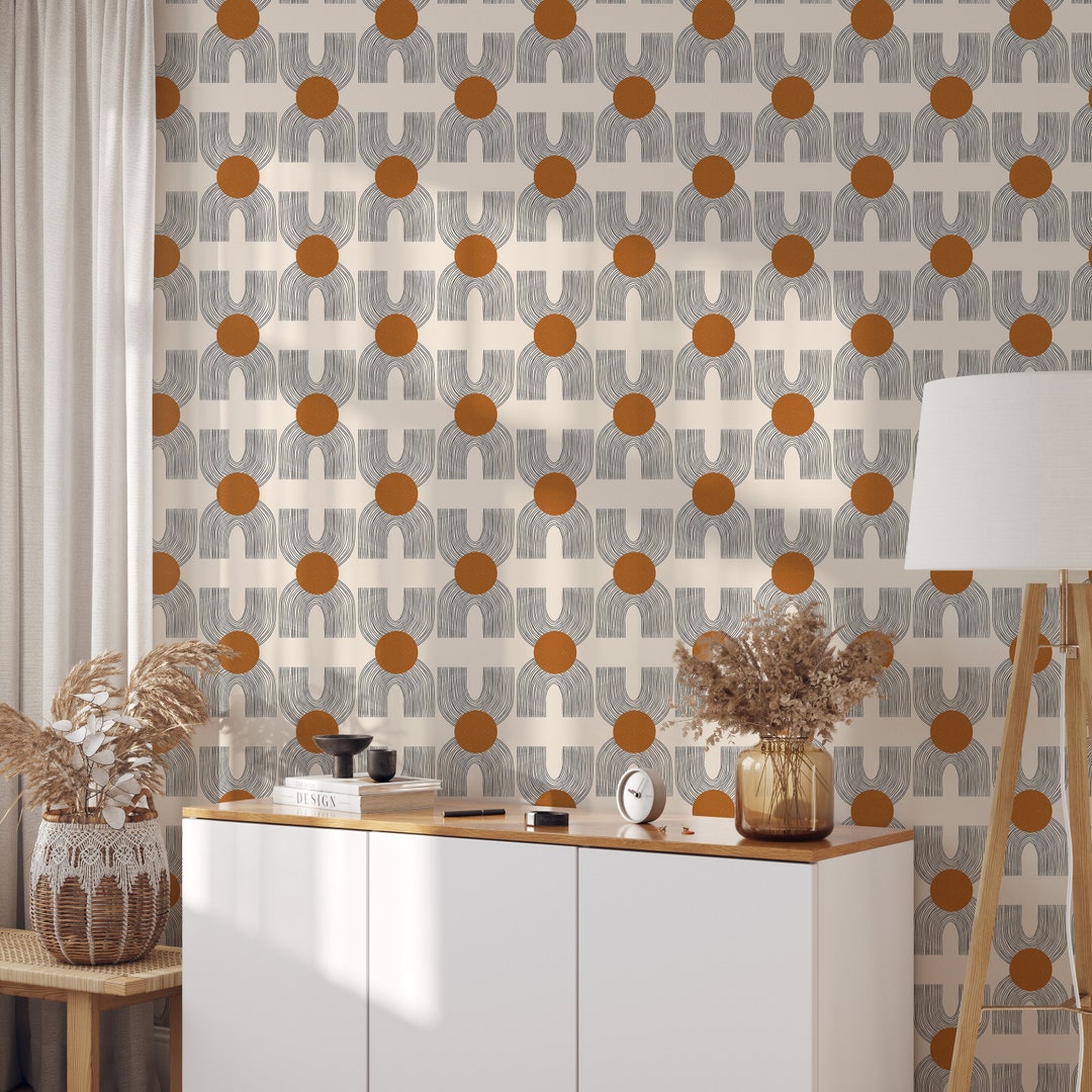 Minimalist Peel and Stick Wallpaper Contemporary Prints Unique ...