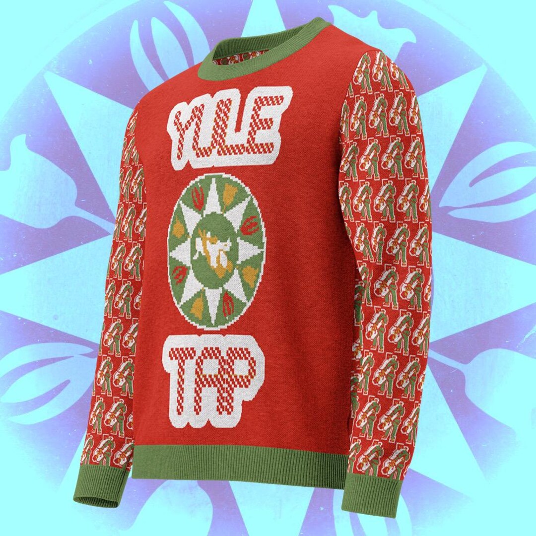 Yule Tap Jiu Jitsu Ugly Christmas Knitted Crew Neck Sweater - Etsy