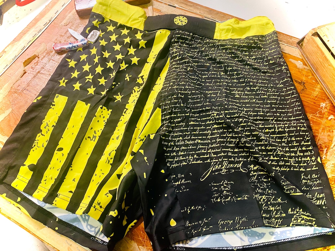 Gadsden Flag Invictus MMA Fight Shorts - Etsy