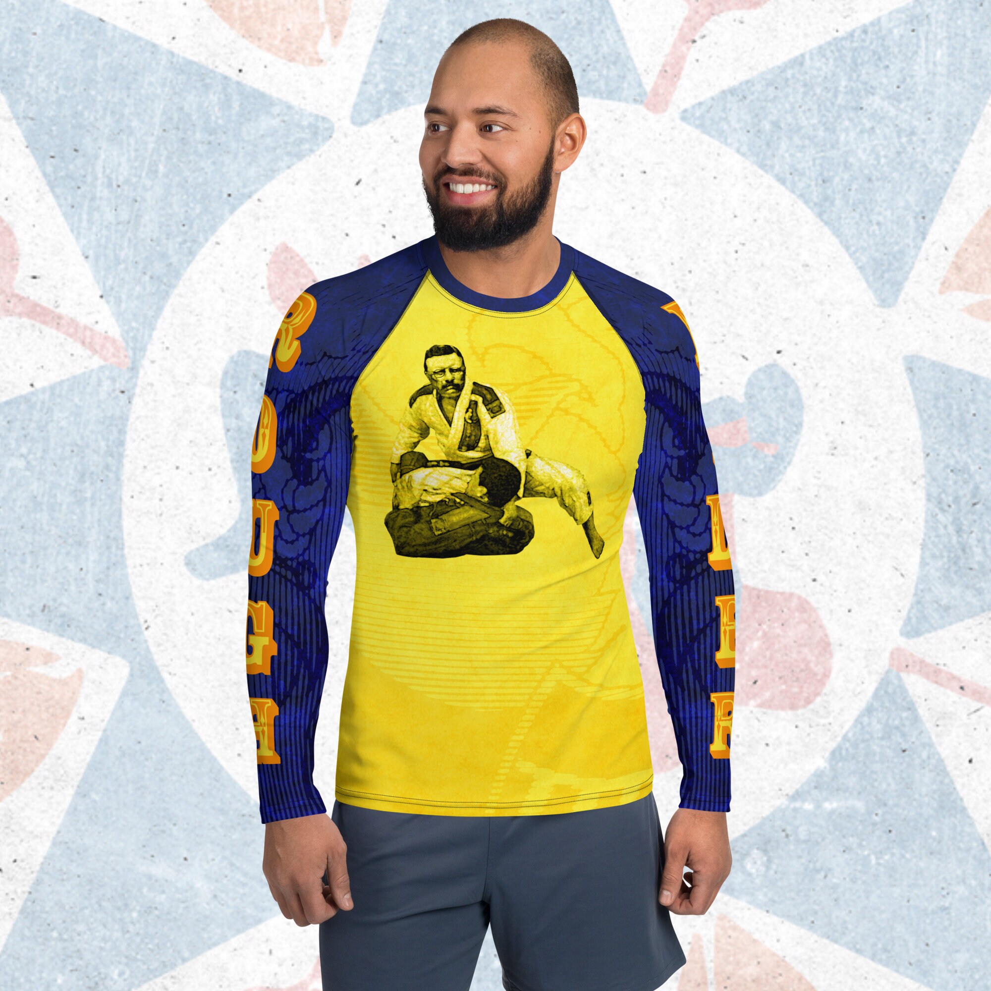 Rough Rider, Knee Ride, Teddy Roosevelt Jiu Jitsu Men's Rash Guard - Etsy