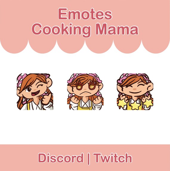 Emote Pack Cooking Mama for Twitch and Discord - Etsy