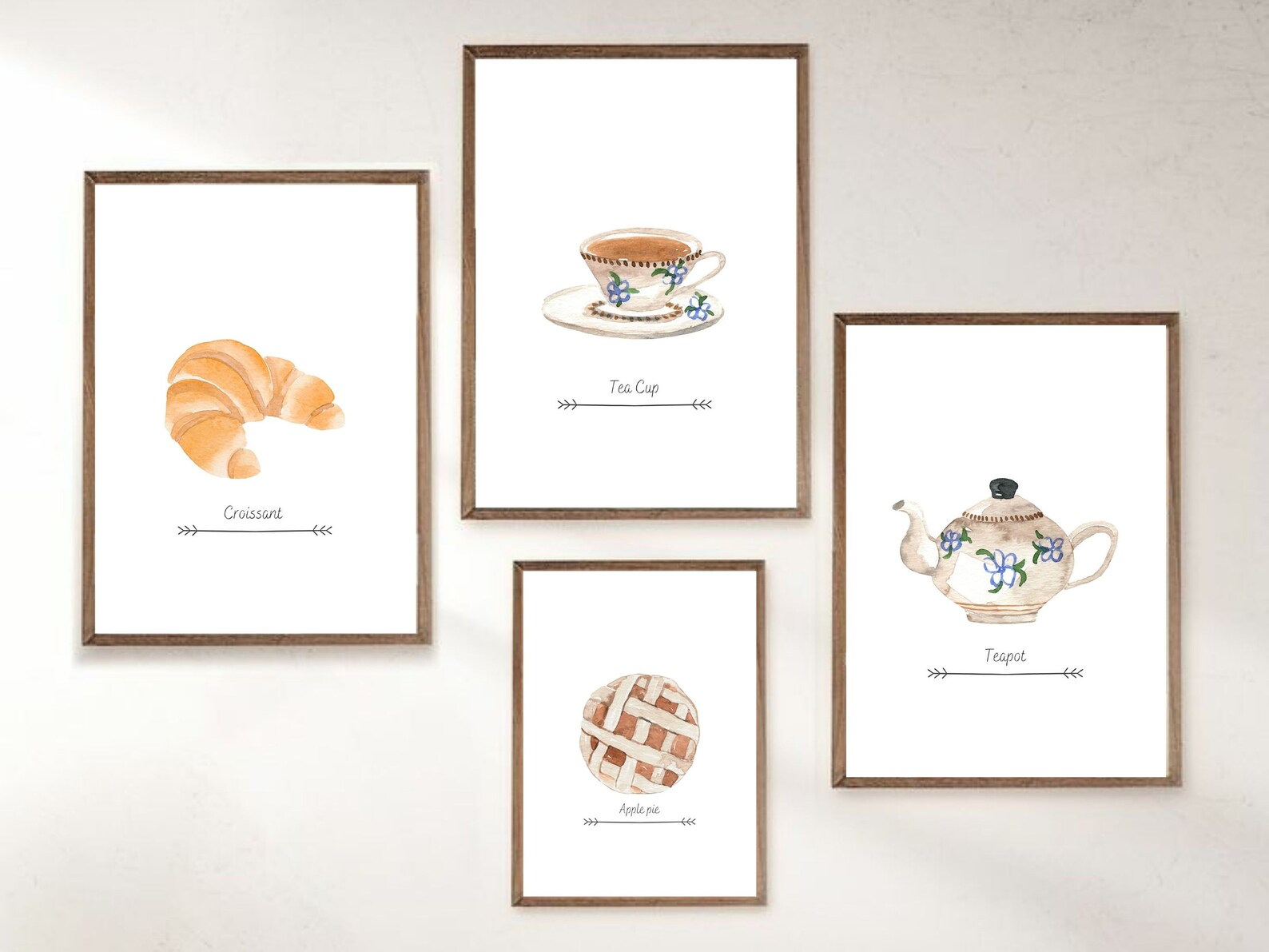 Set of 11 dessert wall art prints Modern kitchen art prints | Etsy
