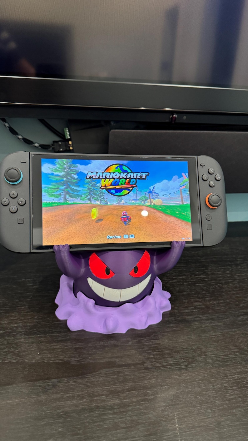 Gengar Nintendo Switch Stand 3D Printed | Pokémon Controller Holder ...