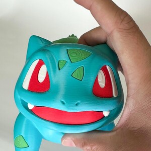 Bulbasaur Piggy Bank 3D Printed | Pokémon Inspired Coin Bank ...