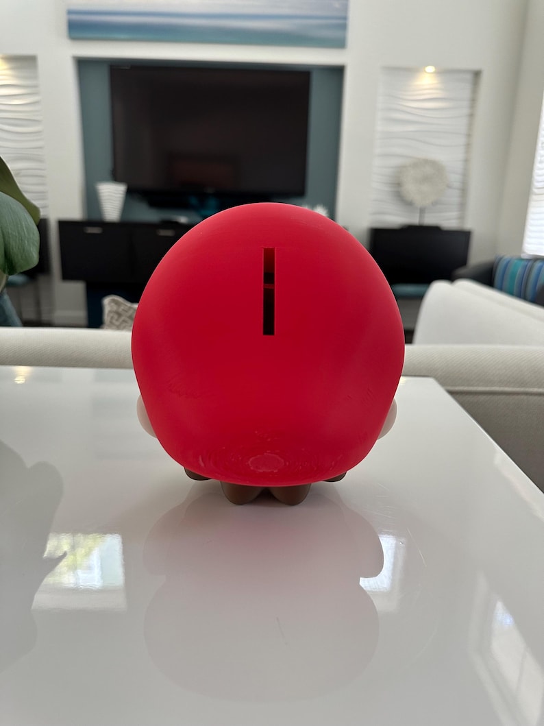 Super Mario Head Piggy Bank - 3D Printed - Mario Brothers - Money Box ...