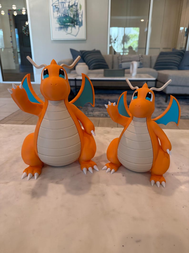 Dragonite Piggy Bank 3D Printed | Pokémon Inspired Coin Bank | Savings ...