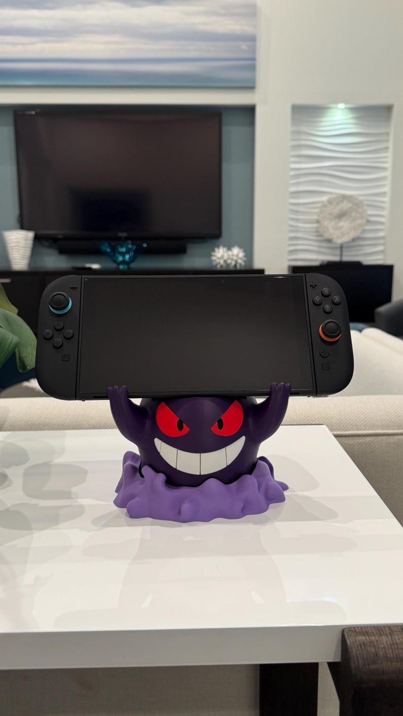Gengar Nintendo Switch Stand 3D Printed | Pokémon Controller Holder ...