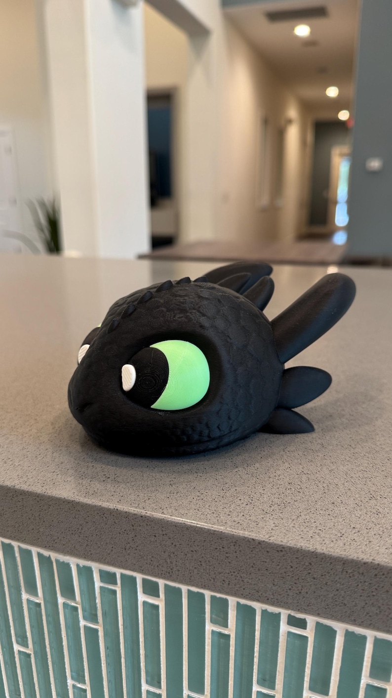 Toothless Piggy Bank – Cute Dragon Coin Bank – 3D Printed Night Fury ...