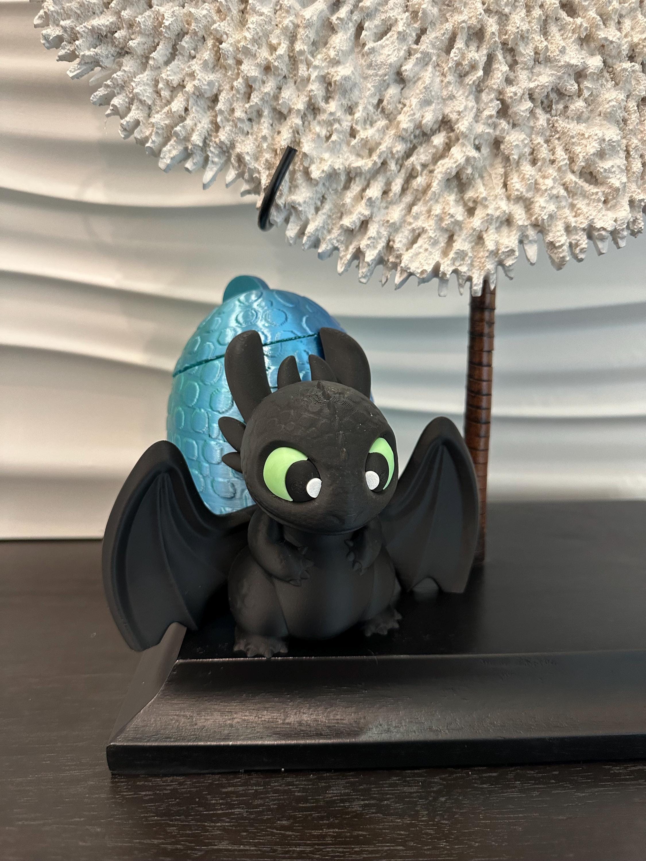 Toothless Egg Container – Dragon Storage Box – 3D Printed Night Fury ...