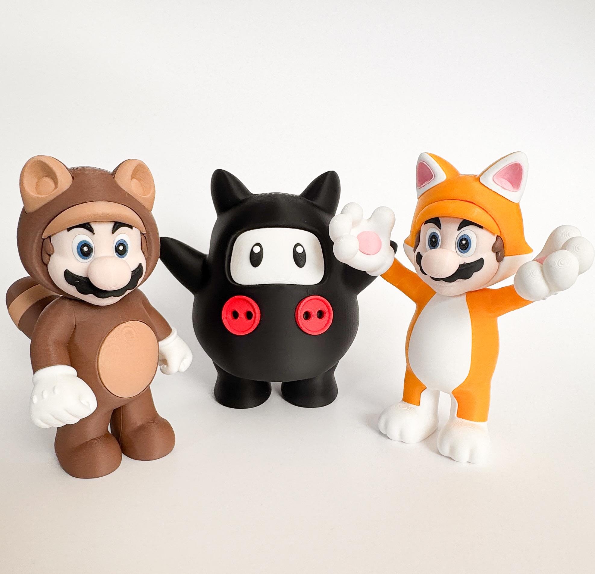 3D Printed Tanooki Mario Figure - Super Mario Collectible - Gift for ...