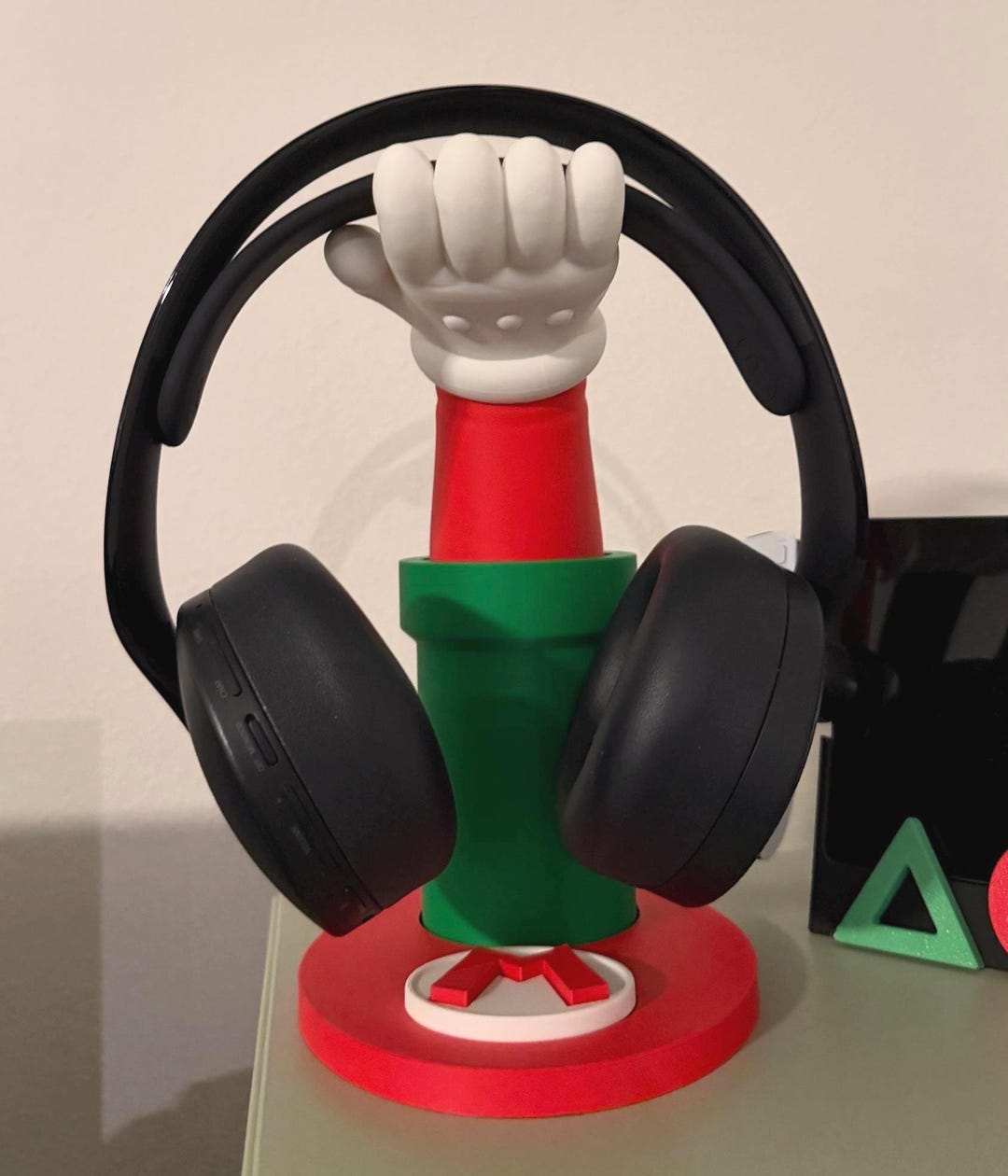 Mario Headphone Stand – Super Mario Headset Holder 3D Printed | Gamer ...