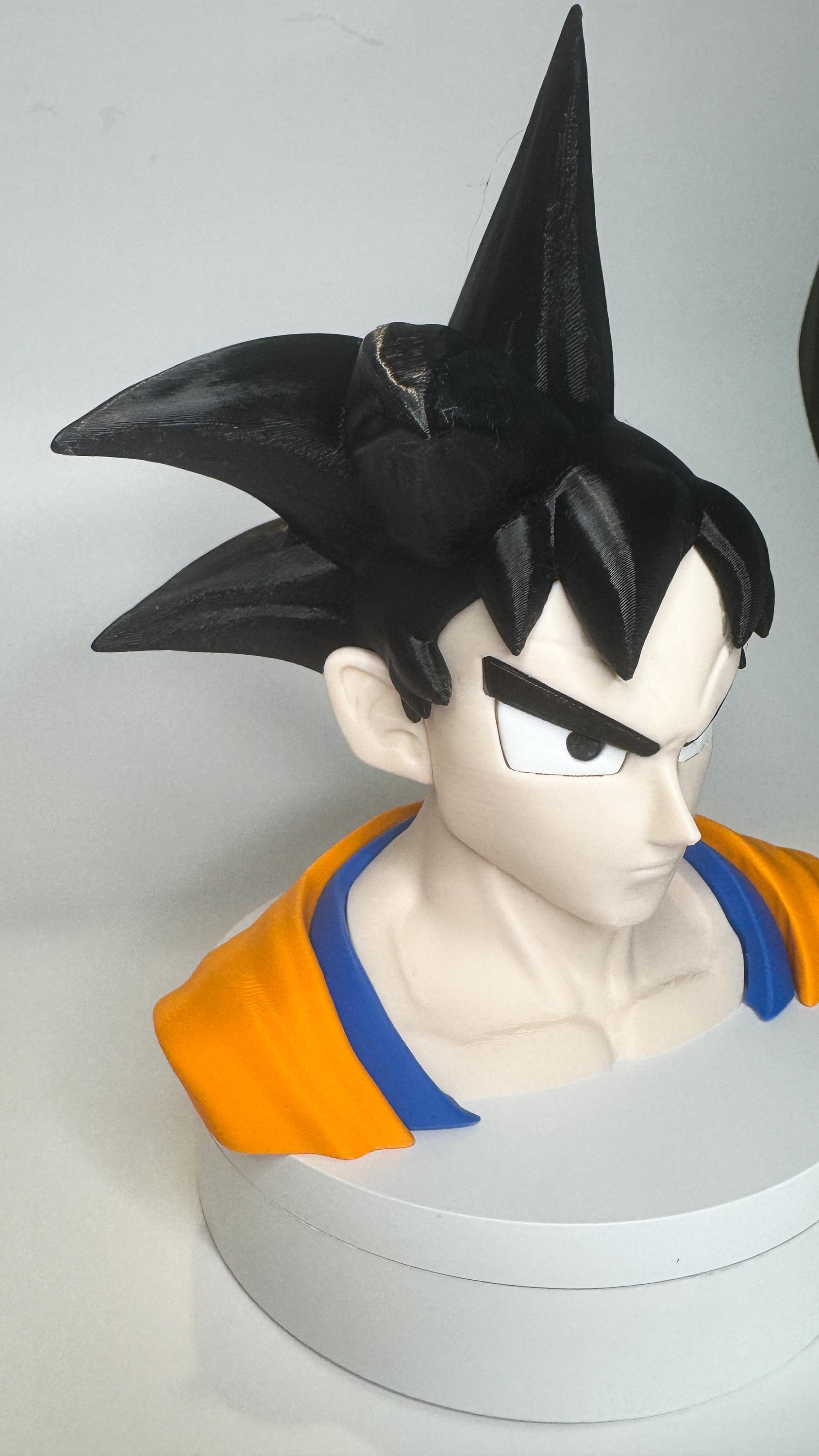 Goku Bust Statue – 3D Printed Dragon Ball Z Figure – Anime Fan Art ...