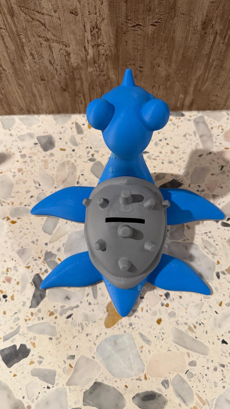 Lapras Piggy Bank • 3D Printed Coin Bank • Room Decor • Collector Gift ...