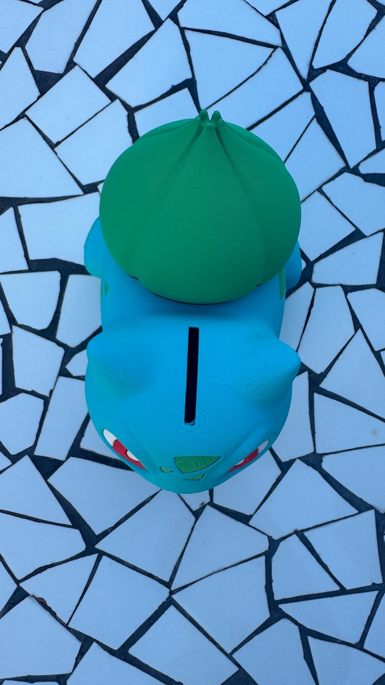 Bulbasaur Piggy Bank 3D Printed | Pokémon Inspired Coin Bank ...
