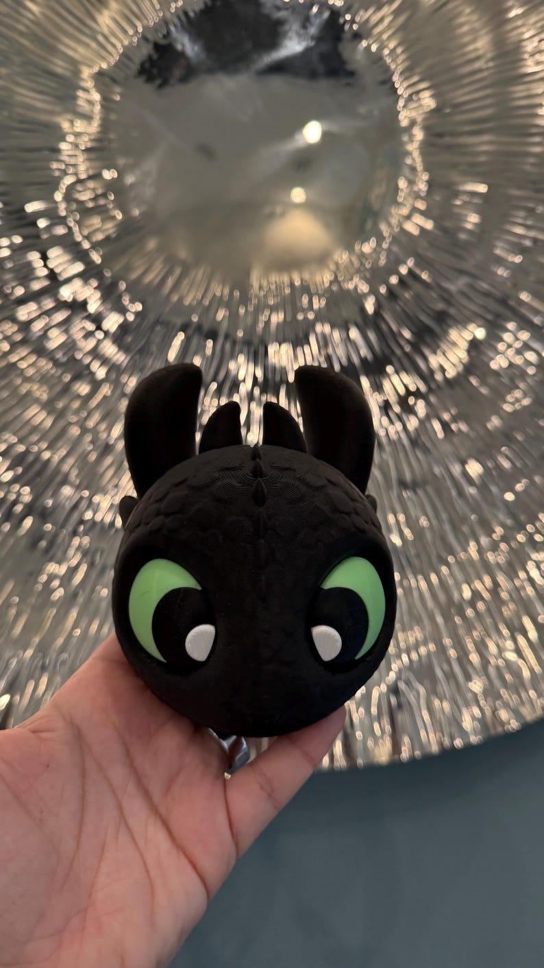 Toothless Piggy Bank – Cute Dragon Coin Bank – 3D Printed Night Fury ...