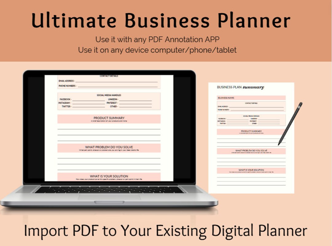 Ultimate Business Planner | Printable Digital Download | Business ...