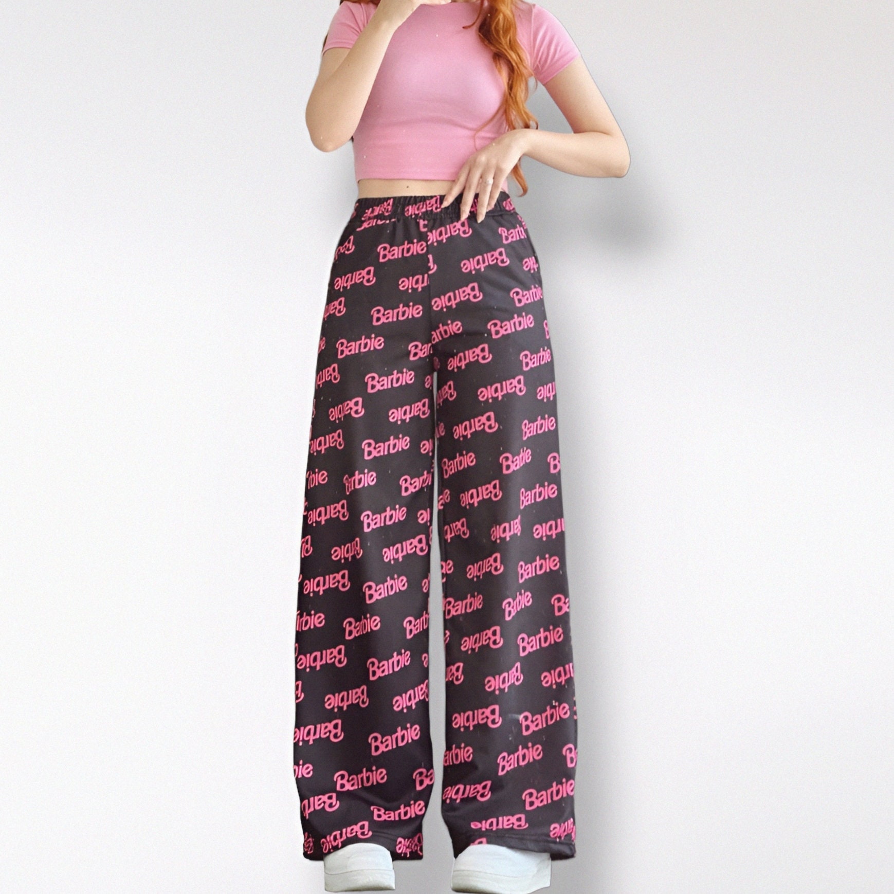 Y2K Barbie Wide Leg Sweatpantskawaii Clothingcartoon - Etsy