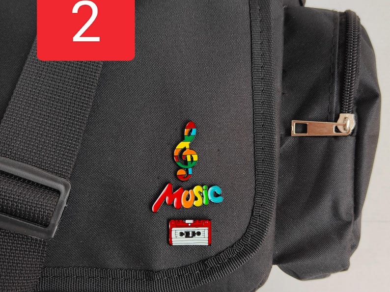 Black Messenger Bag – Gift 3 Badge Set - Etsy
