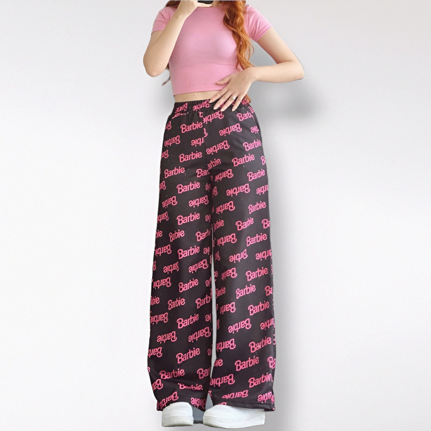 Y2K Barbie Wide Leg Sweatpantskawaii Clothingcartoon - Etsy