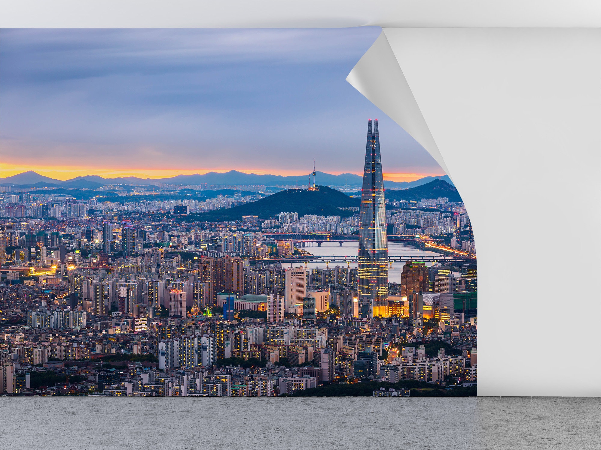 Seoul City Skyline Wallpaper, Skyscraper at Night, South Korea ...