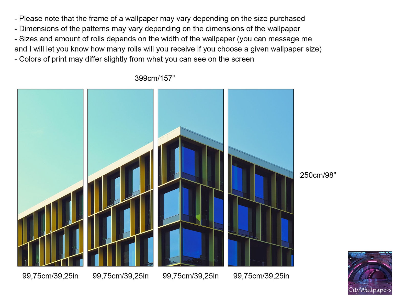 Retro Vibe Wallpaper, Big Blue Windows, Modern Minimalist Building ...