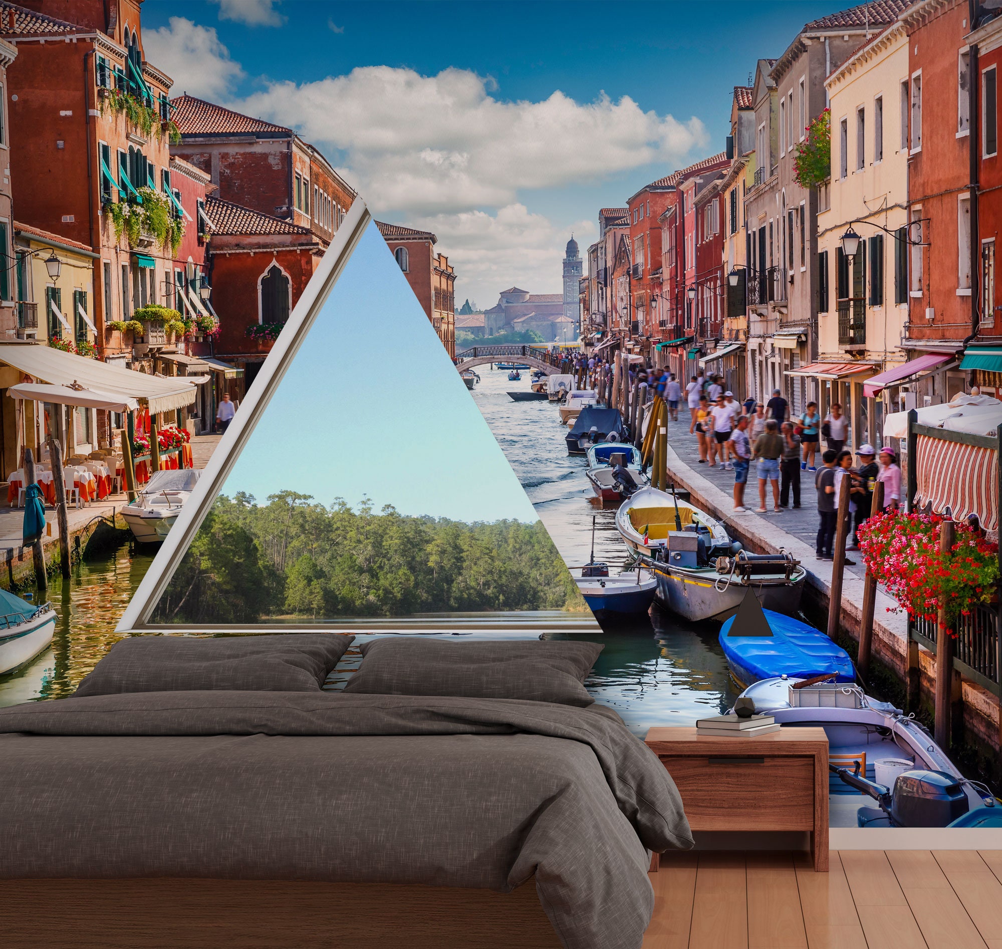 Murano Island in Venice, Italy, 3D Effect Wallpaper Peel and Stick ...