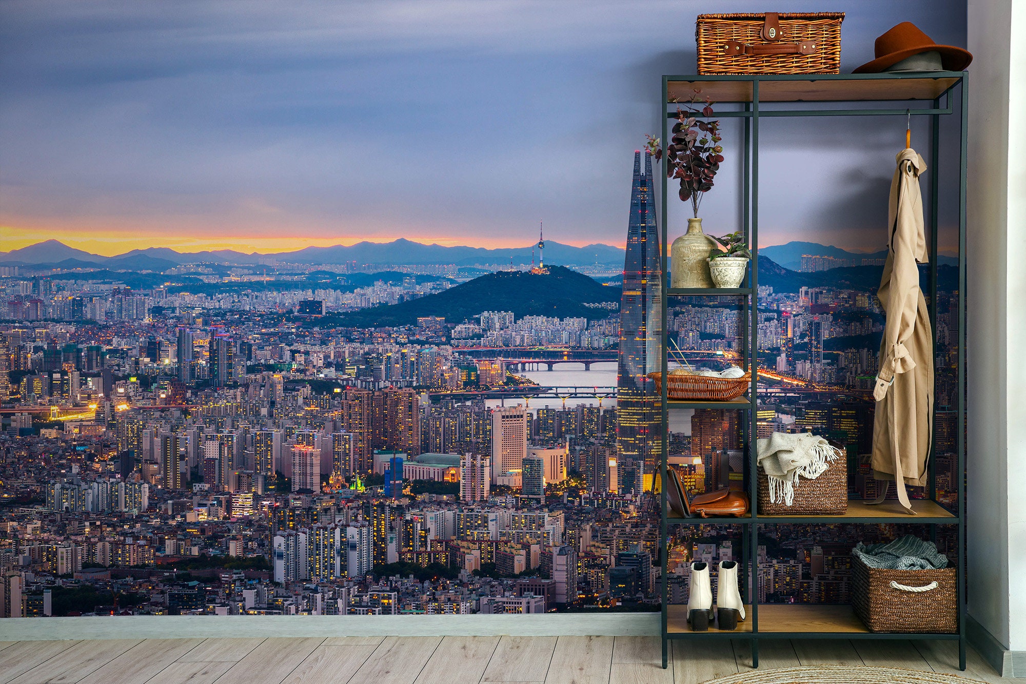 Seoul City Skyline Wallpaper, Skyscraper at Night, South Korea ...