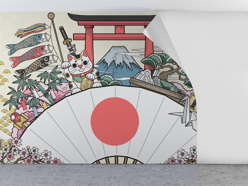 Japan Travel Wallpaper, Wall Mural peel and Stick self Adhesive or Non ...