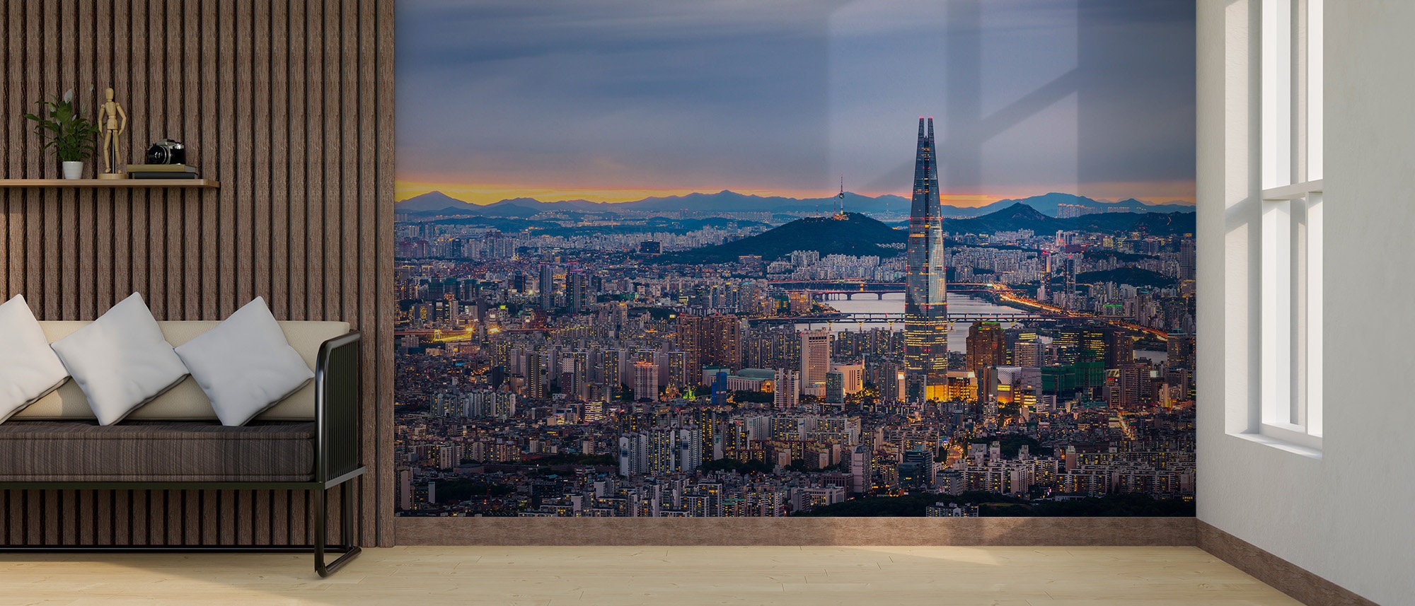 Seoul City Skyline Wallpaper, Skyscraper at Night, South Korea ...