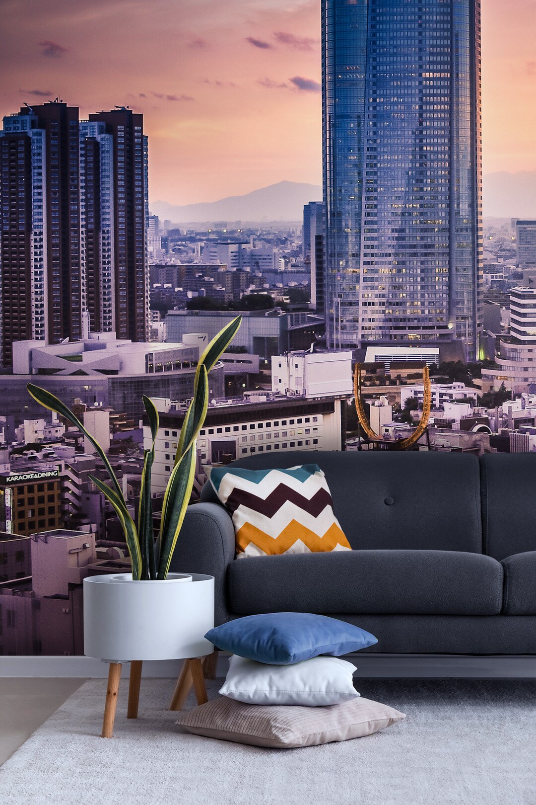 Tokyo, Japan Cityscape Wallpaper | Peel and Stick, Self Adhesive, Wall ...