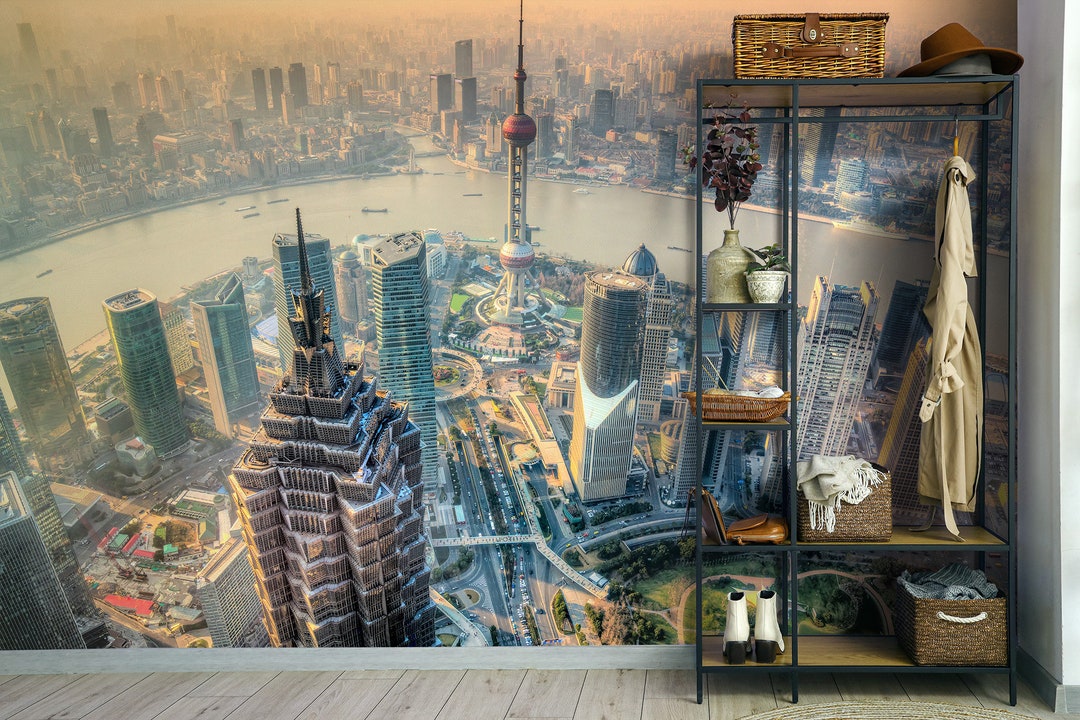 Shanghai City Wallpaper, China [peel and Stick (self Adhesive) or Non ...