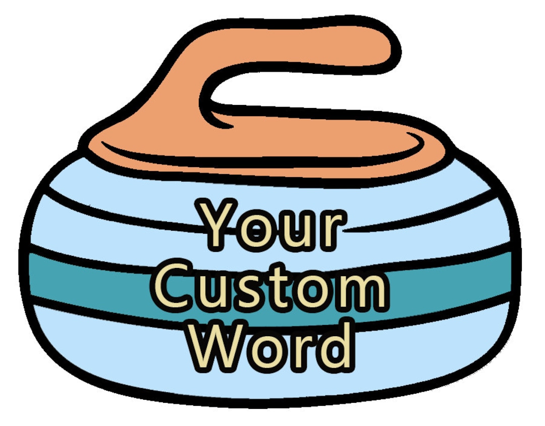 100 CUSTOM 3" Curling Club Sticker Laptop Water Bottle Decal - Etsy