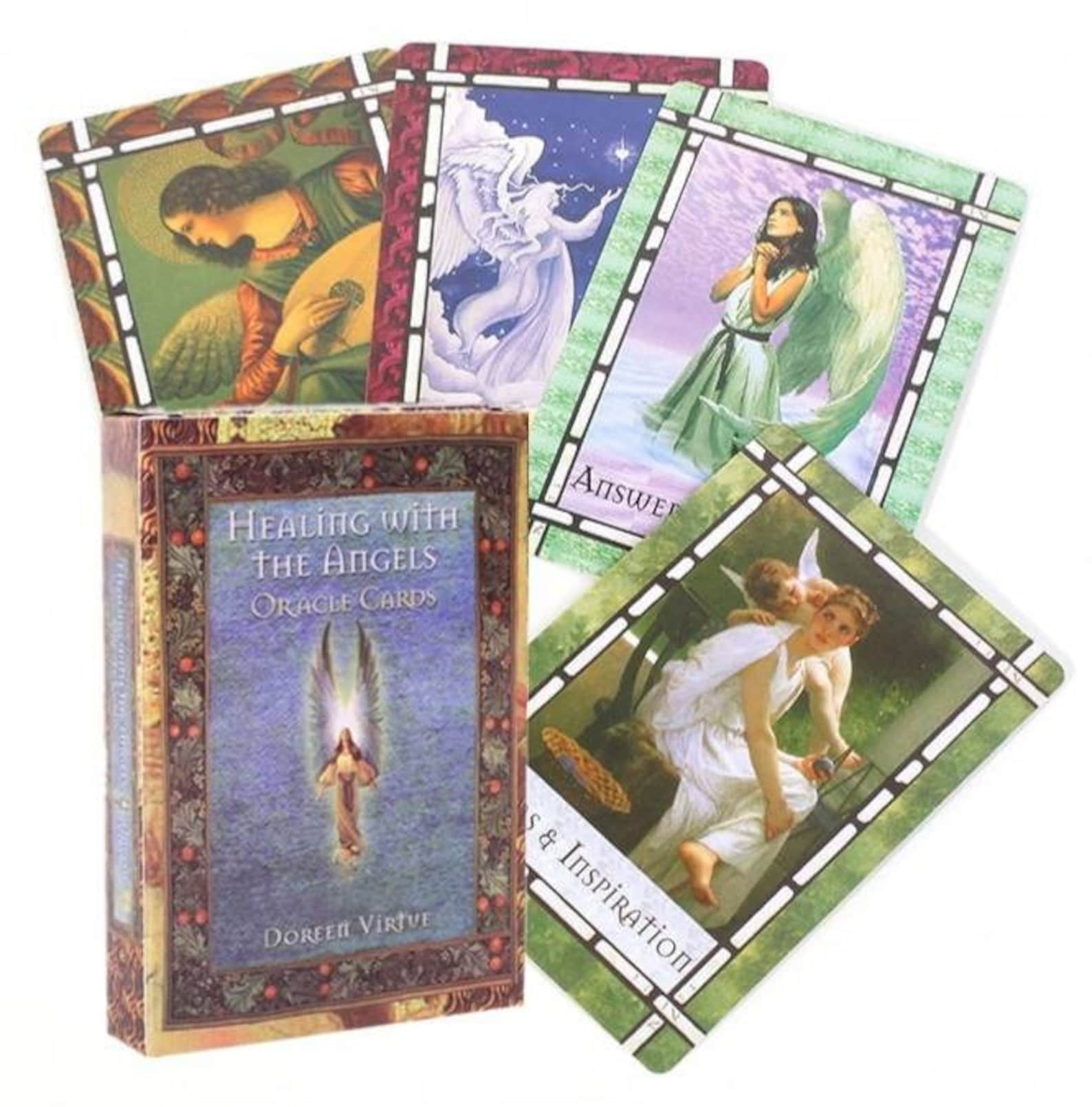 Healing With The Angels Oracle Cards Deck Doreen Virtue 44 Etsy Uk