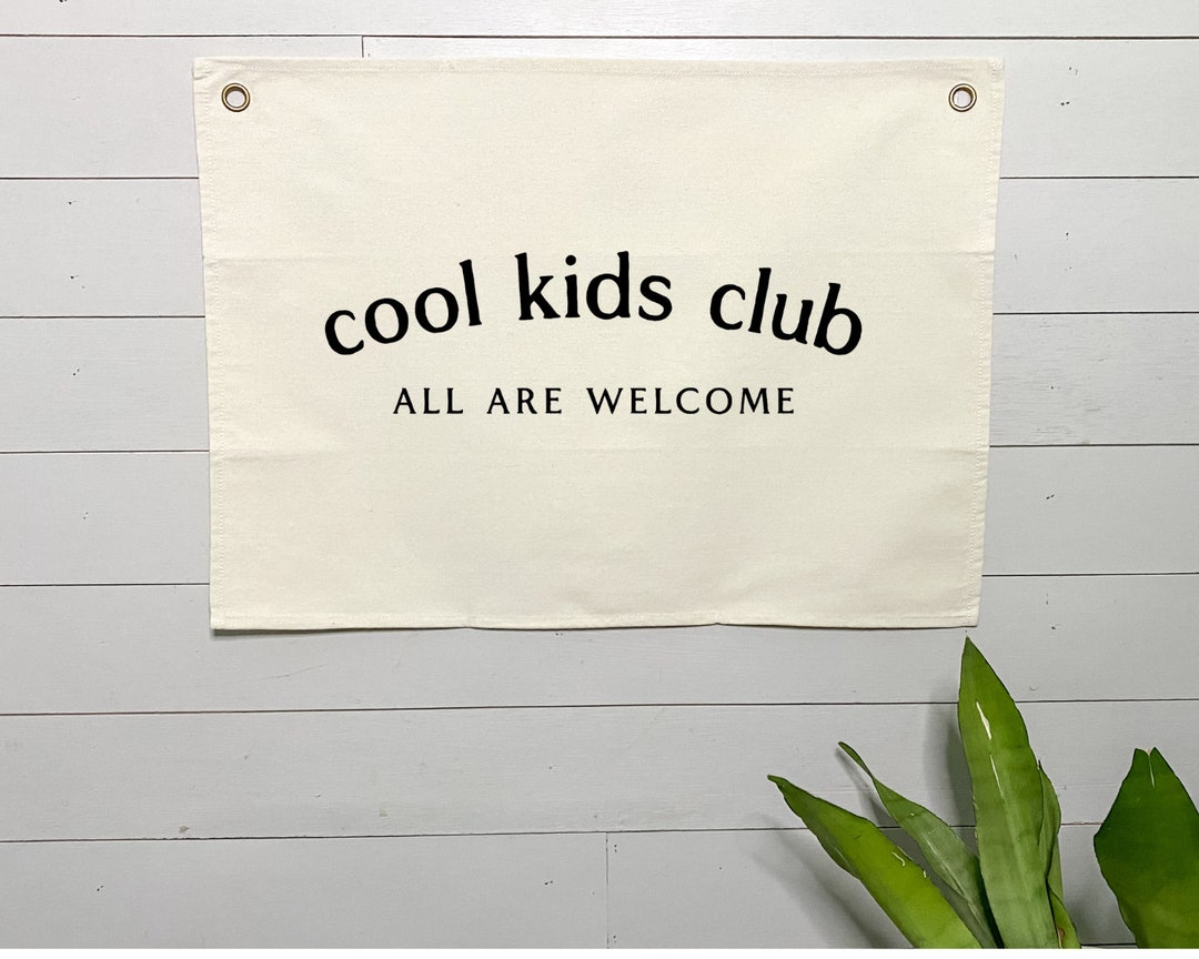 Cool Kids Club Banner // Cool Kids Club Wall Hanging // Kids Room ...
