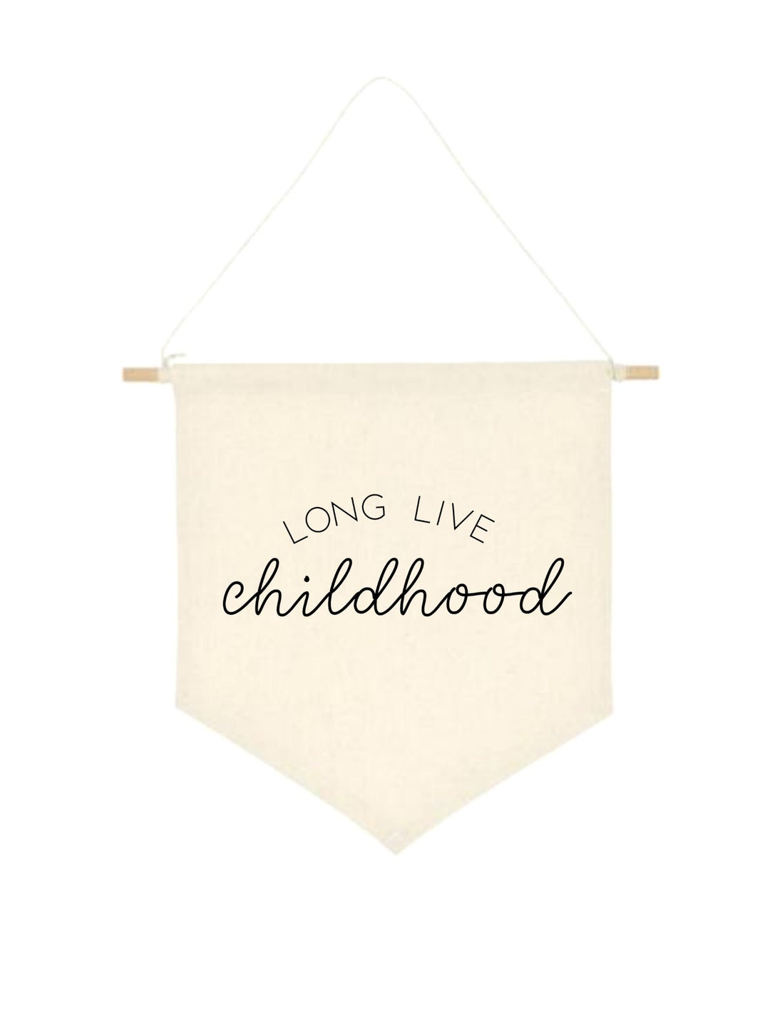 Long Live Childhood Canvas Banner: Kids Playroom Decor - Etsy