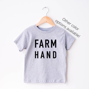 Farm Hand Shirt // Farm Shirt Toddler // Farm Kid Shirt // Kids Farming ...