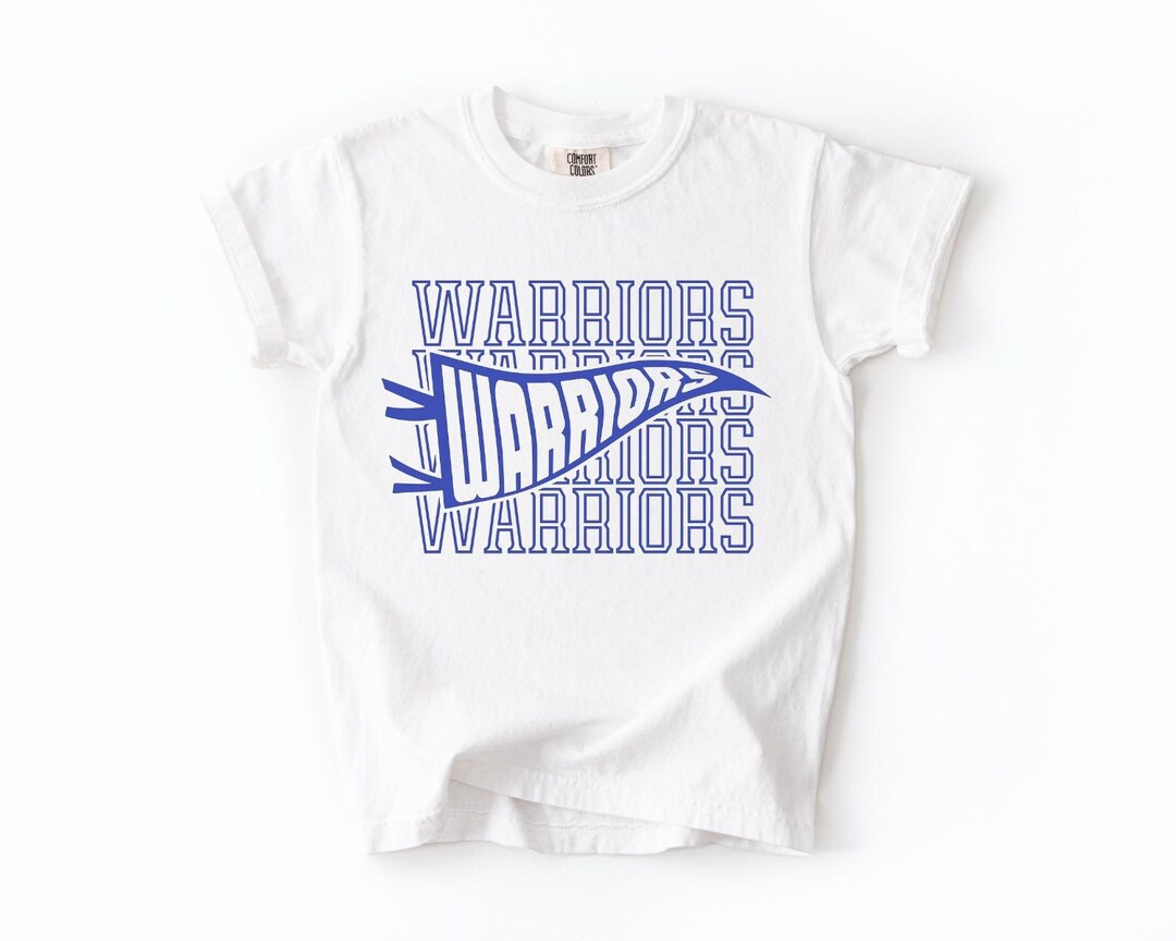 Warriors Tee // Warriors Mascot Shirt // Girls or Boys Warriors T-shirt ...