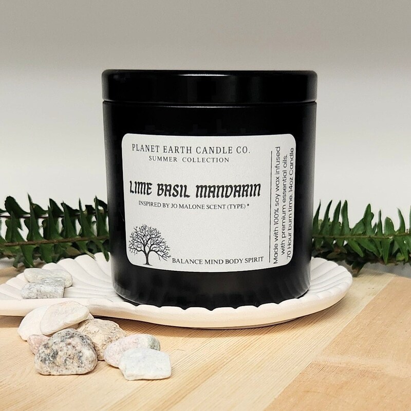 Lime Basil Mandarin Candle - Etsy