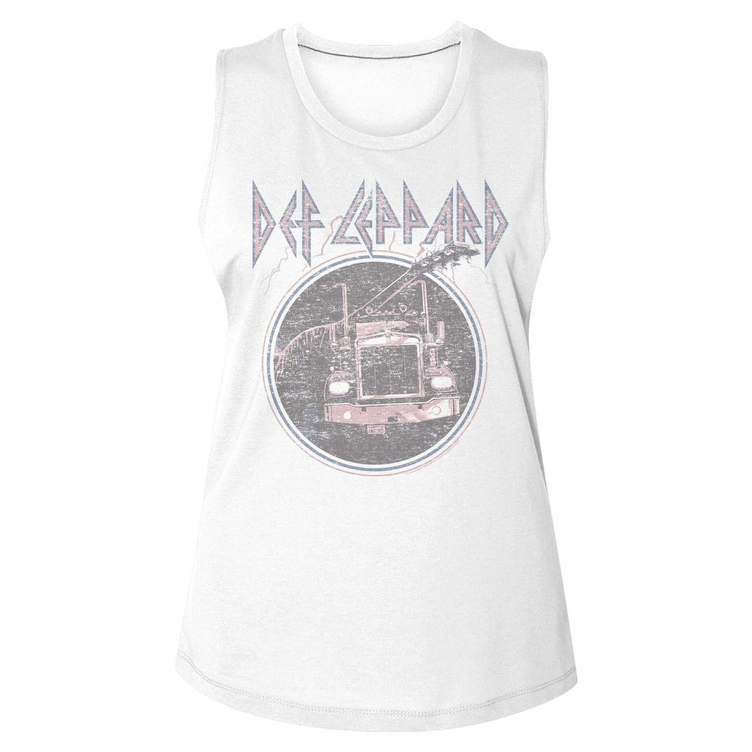 Def Leppard Pink Truck Blue White Women's Muscle Tank Top - Etsy
