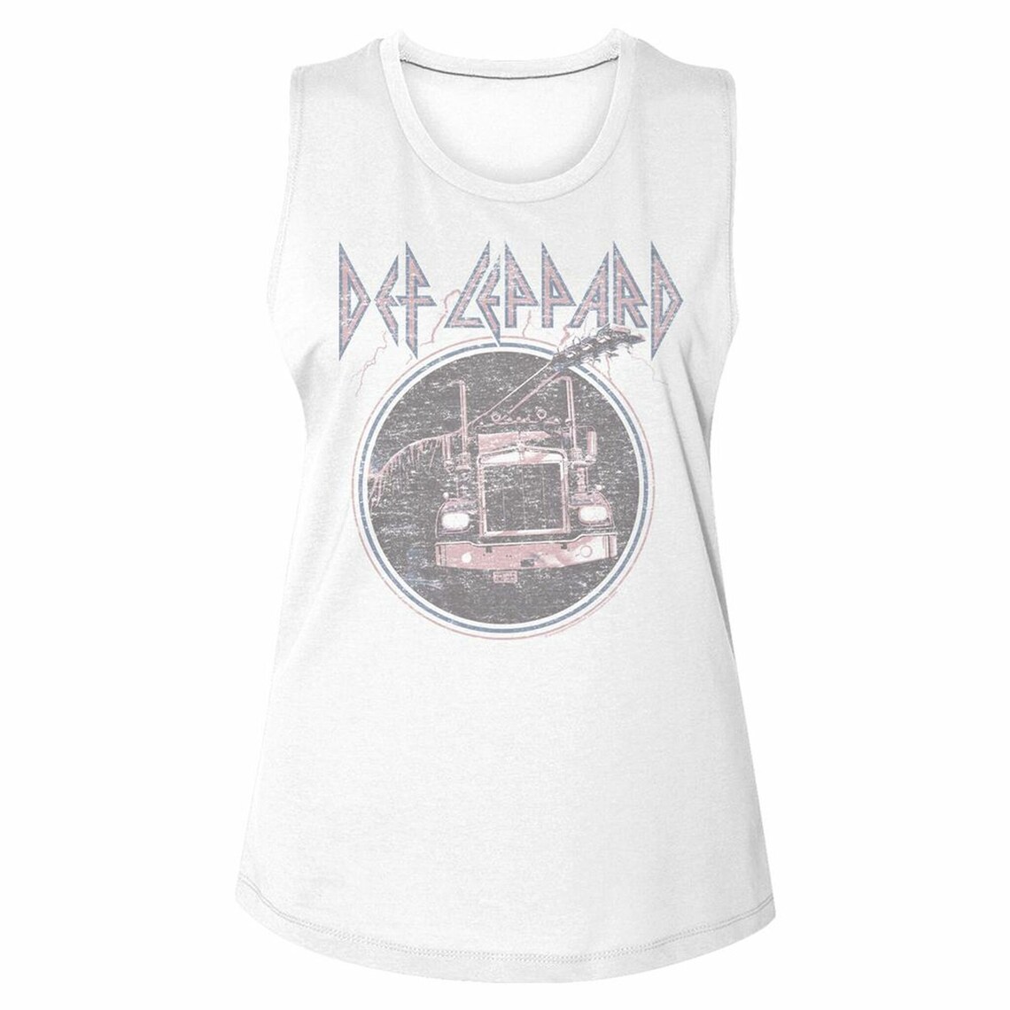Def Leppard Pink Truck Blue White Women's Muscle Tank Top - Etsy