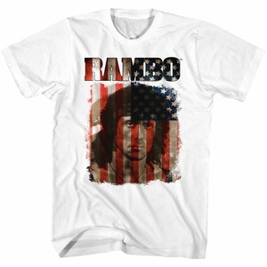Rambo Merica White T-shirt - Etsy