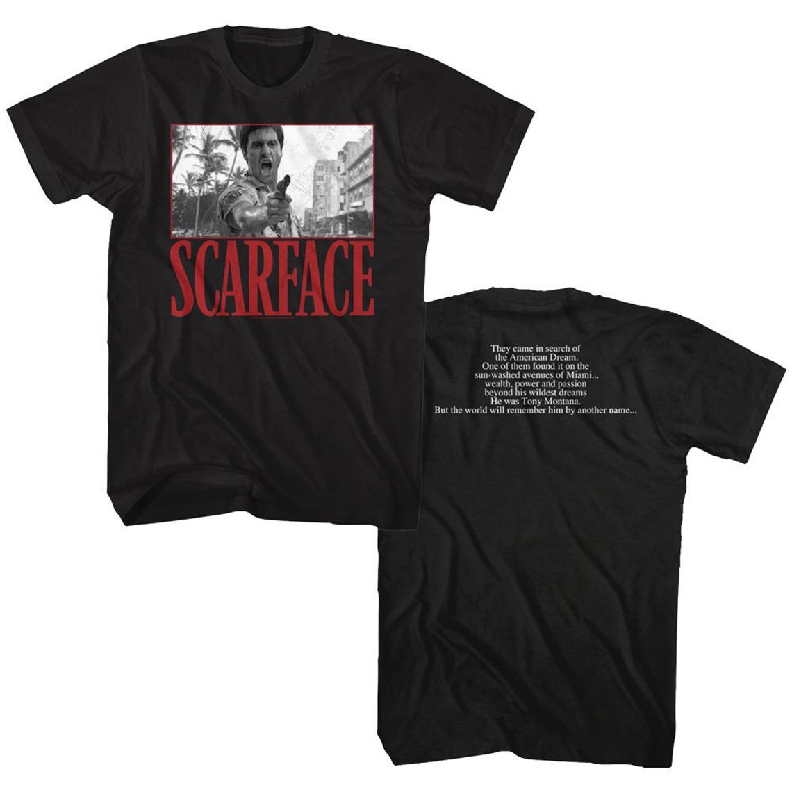 Scarface Other Name Scarface Black Adult Classic T-shirt - Etsy