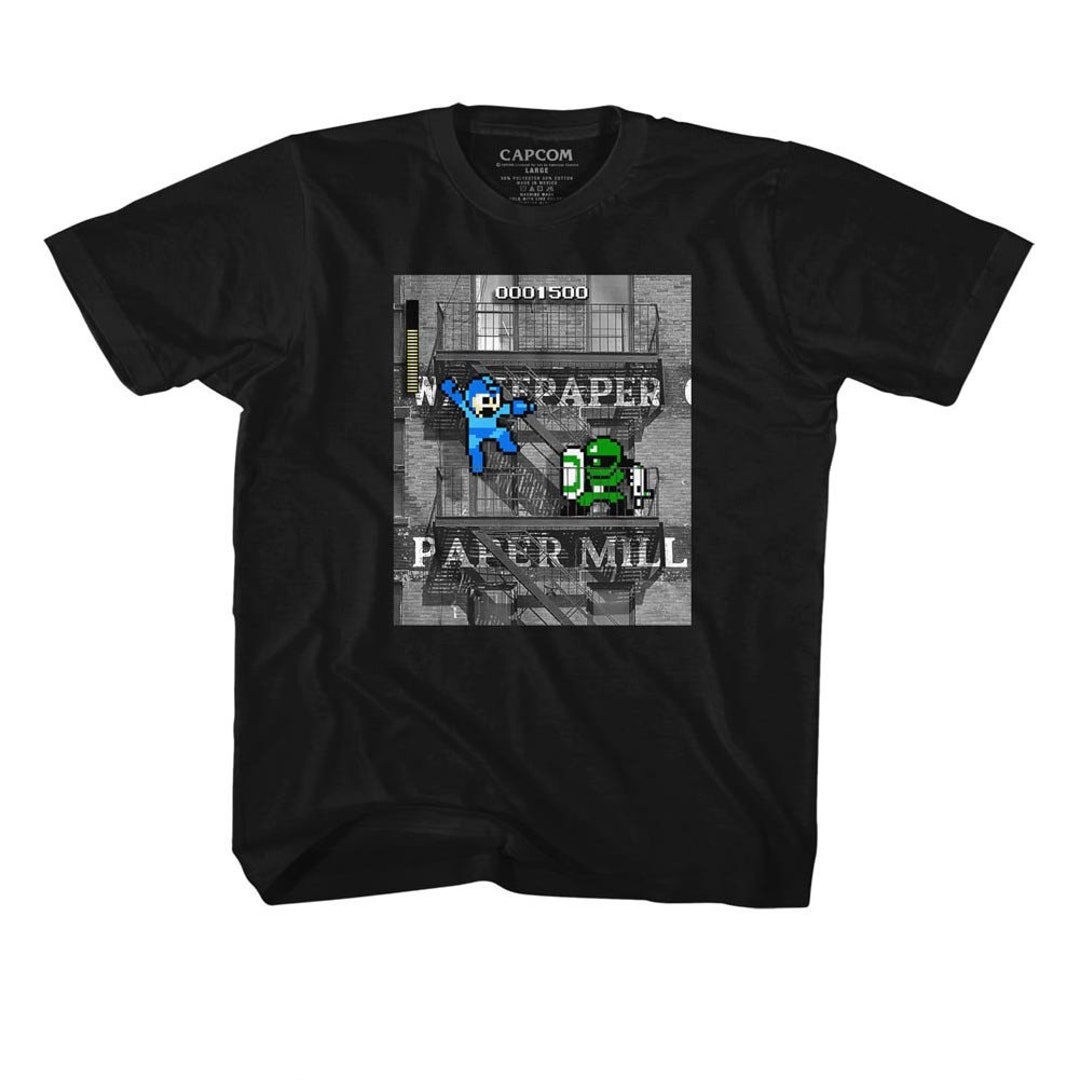 Mega Man IRL Man Black Children's T-shirt - Etsy