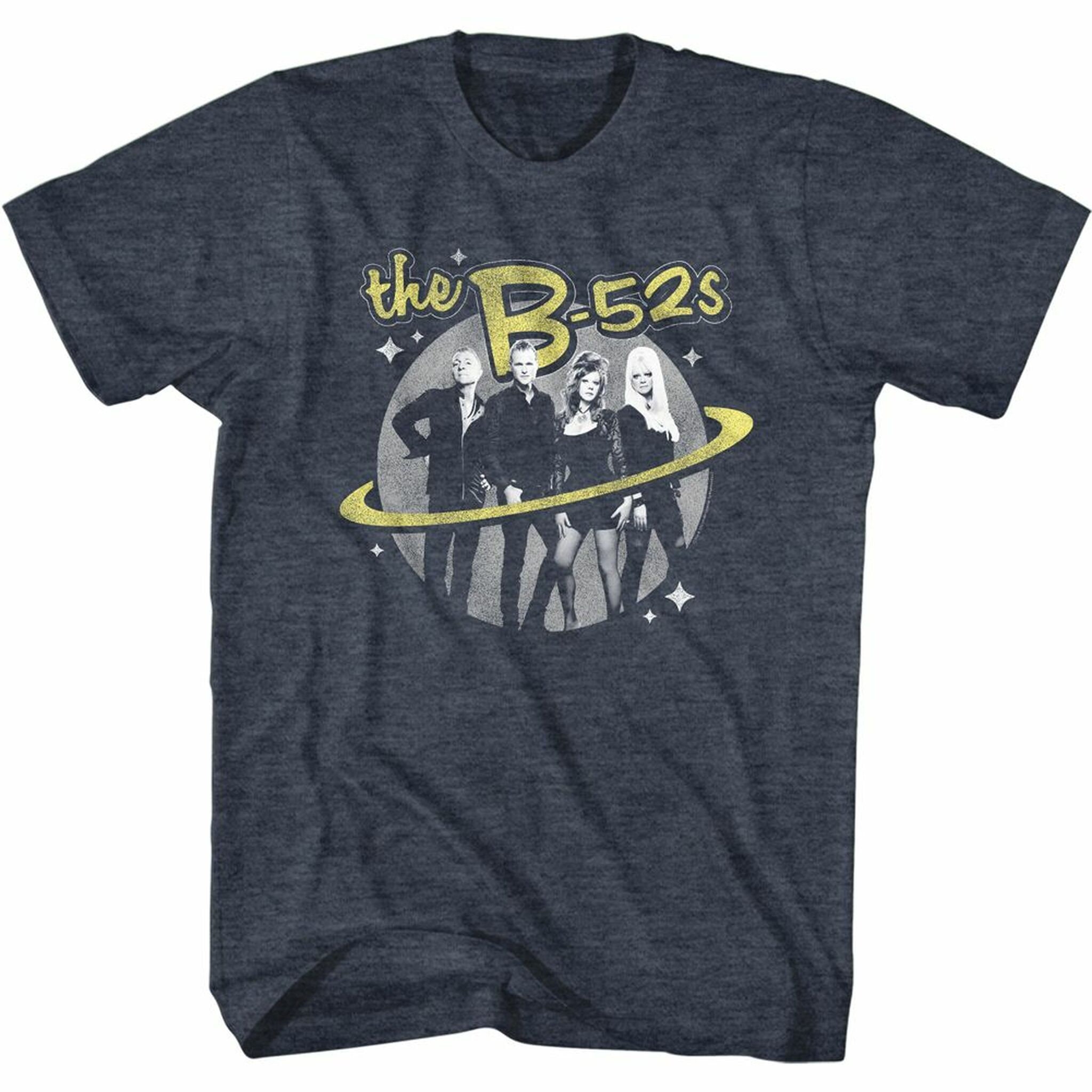 The B-52's Logo and Planet Navy Heather Adult T-shirt | Etsy