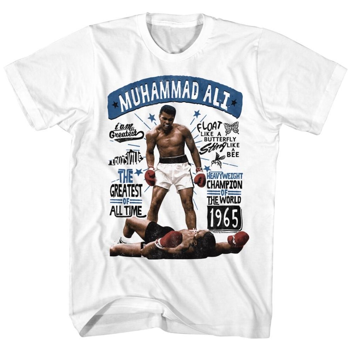 Muhammad Ali White Adult T-shirt - Etsy