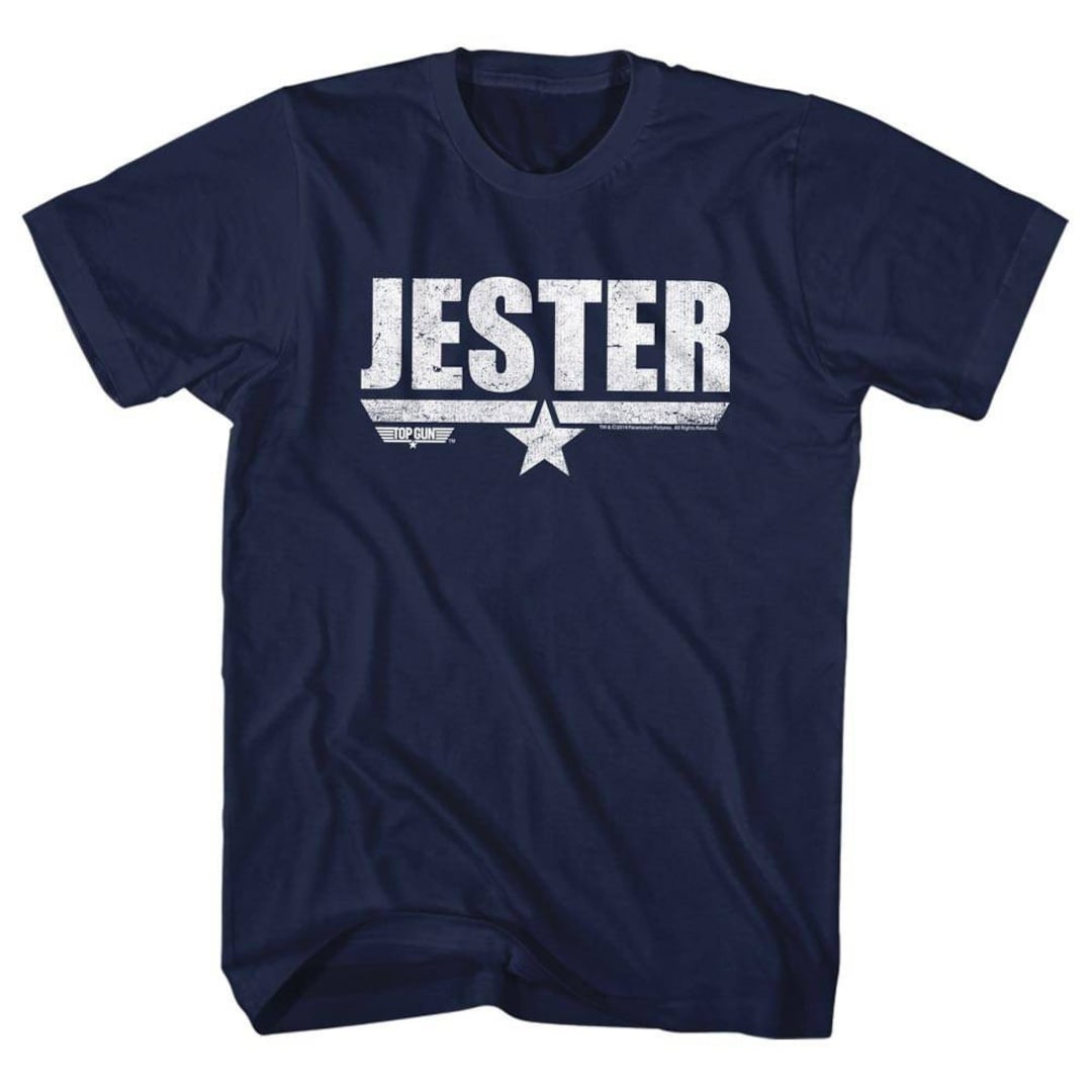 Top Gun Jester Navy Adult T-shirt - Etsy