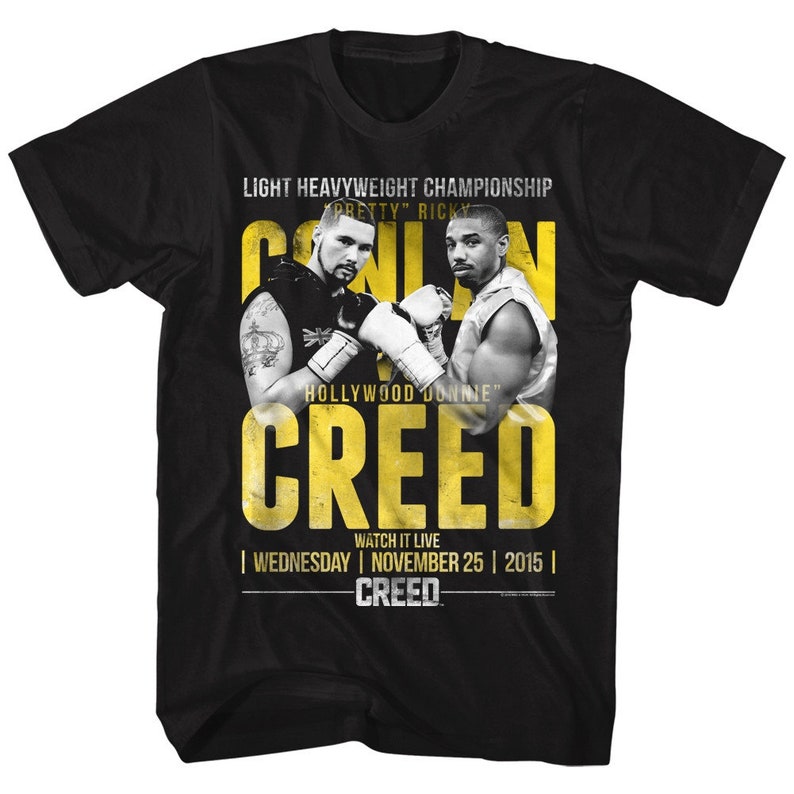 Rocky Conlan Vs Creed Black T-shirt - Etsy
