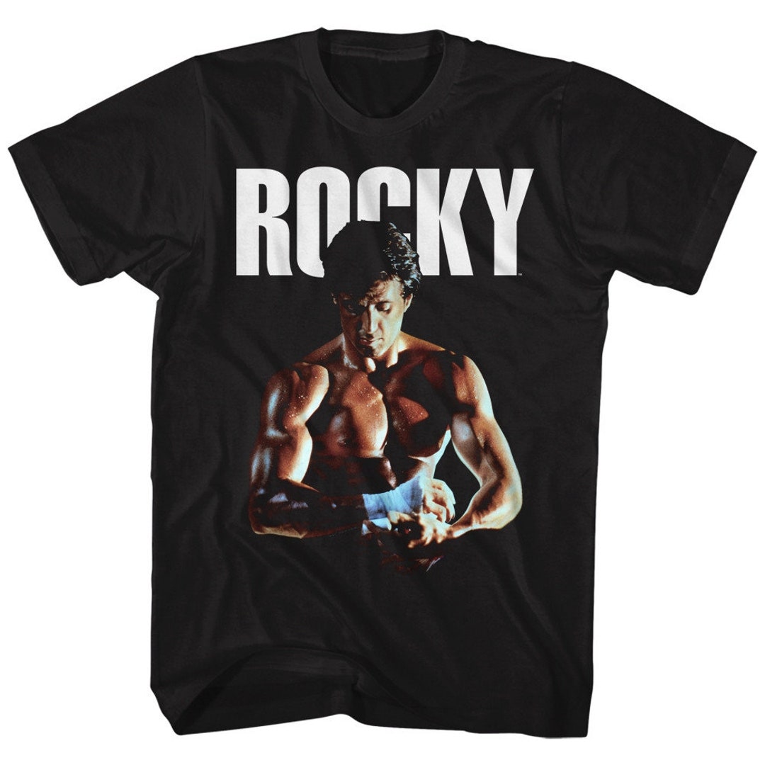 Rocky Fist Tape Black T-shirt - Etsy